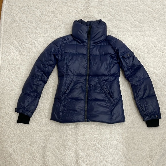 S13 | Jackets & Coats | S3 Quilted Down Puffer Jacket Metallic Navy ...
